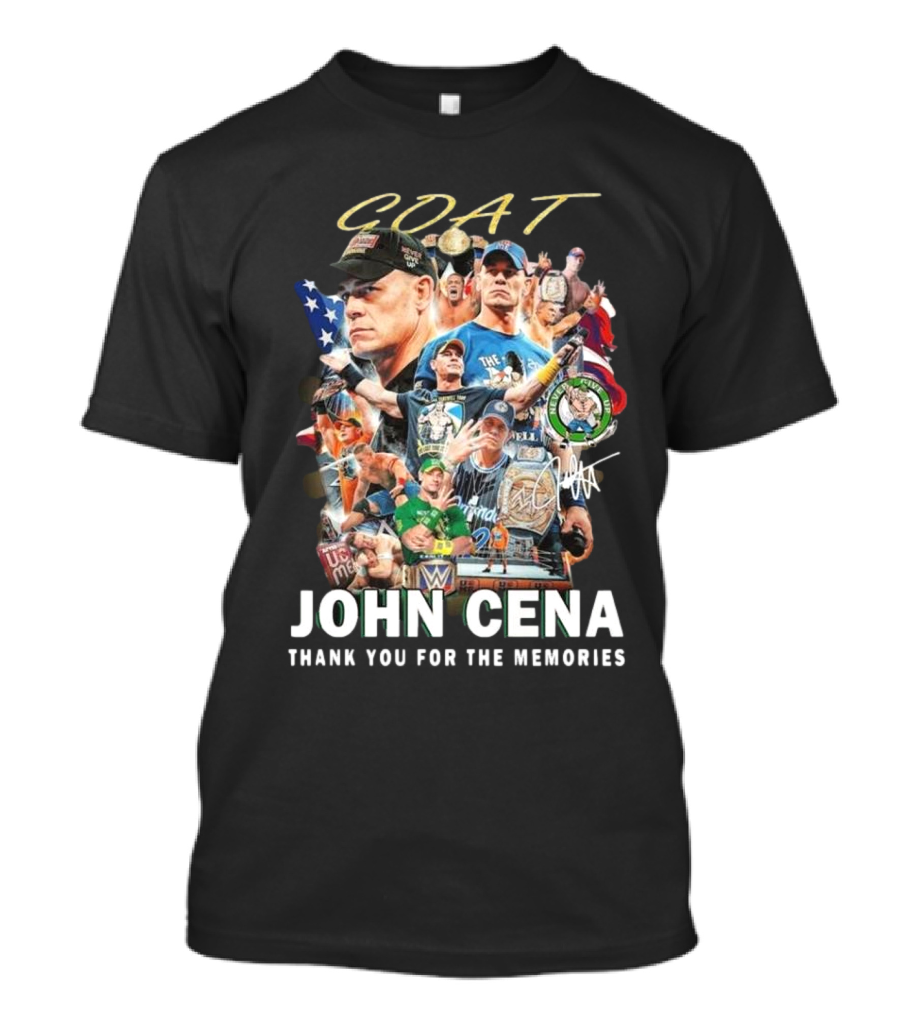 GOAT John Cena Thank You For The Memories 2025 Signature T-Shirt