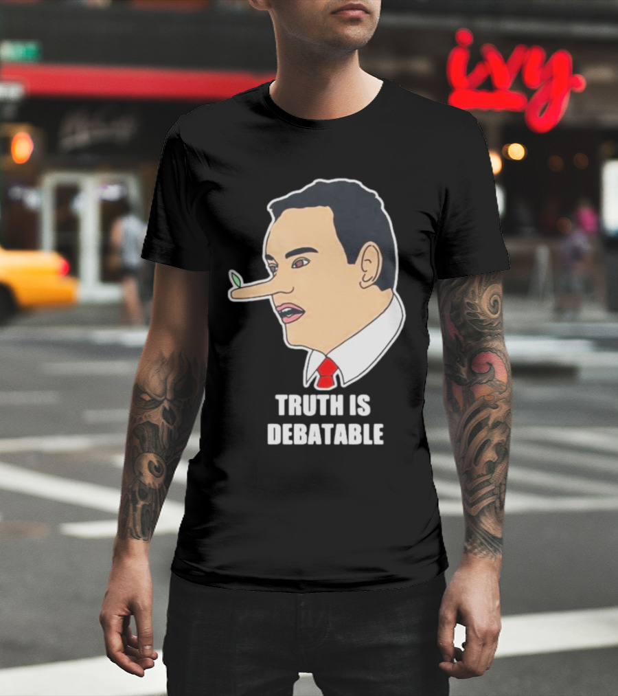 Funny George Santos Congressman Truth Is Debatable Nose T-Shirt