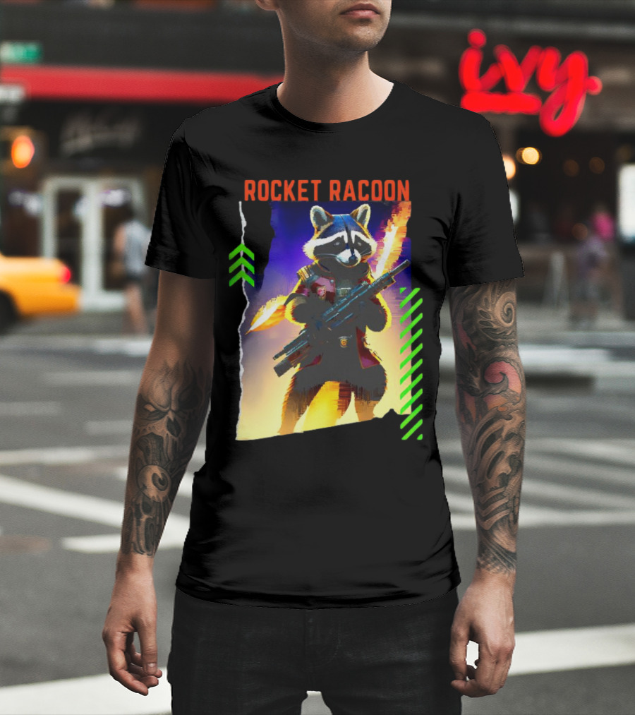 Rocket Raccoon Guardians Of The Galaxy Vol 3 Character T-Shirt