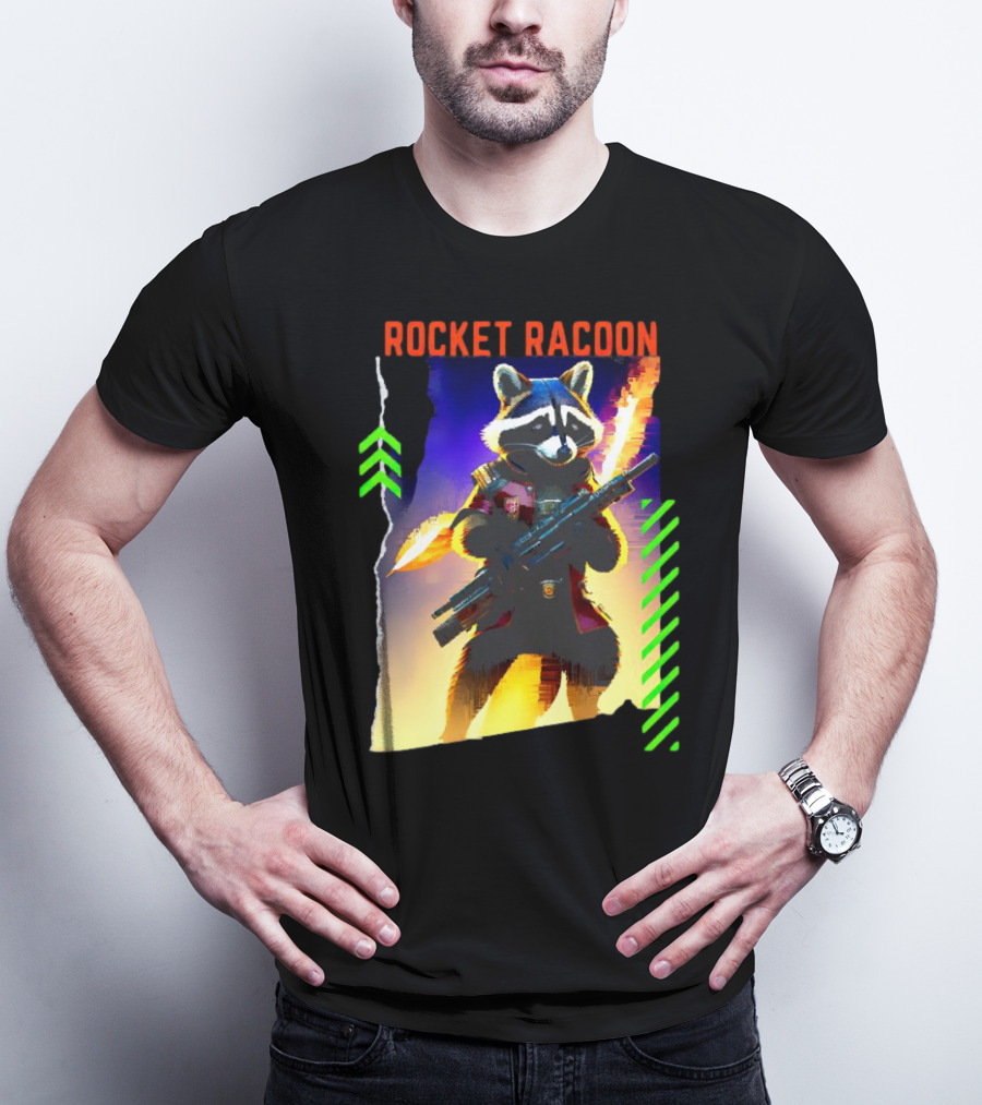 Rocket Raccoon Guardians Of The Galaxy Vol 3 Character T-Shirt