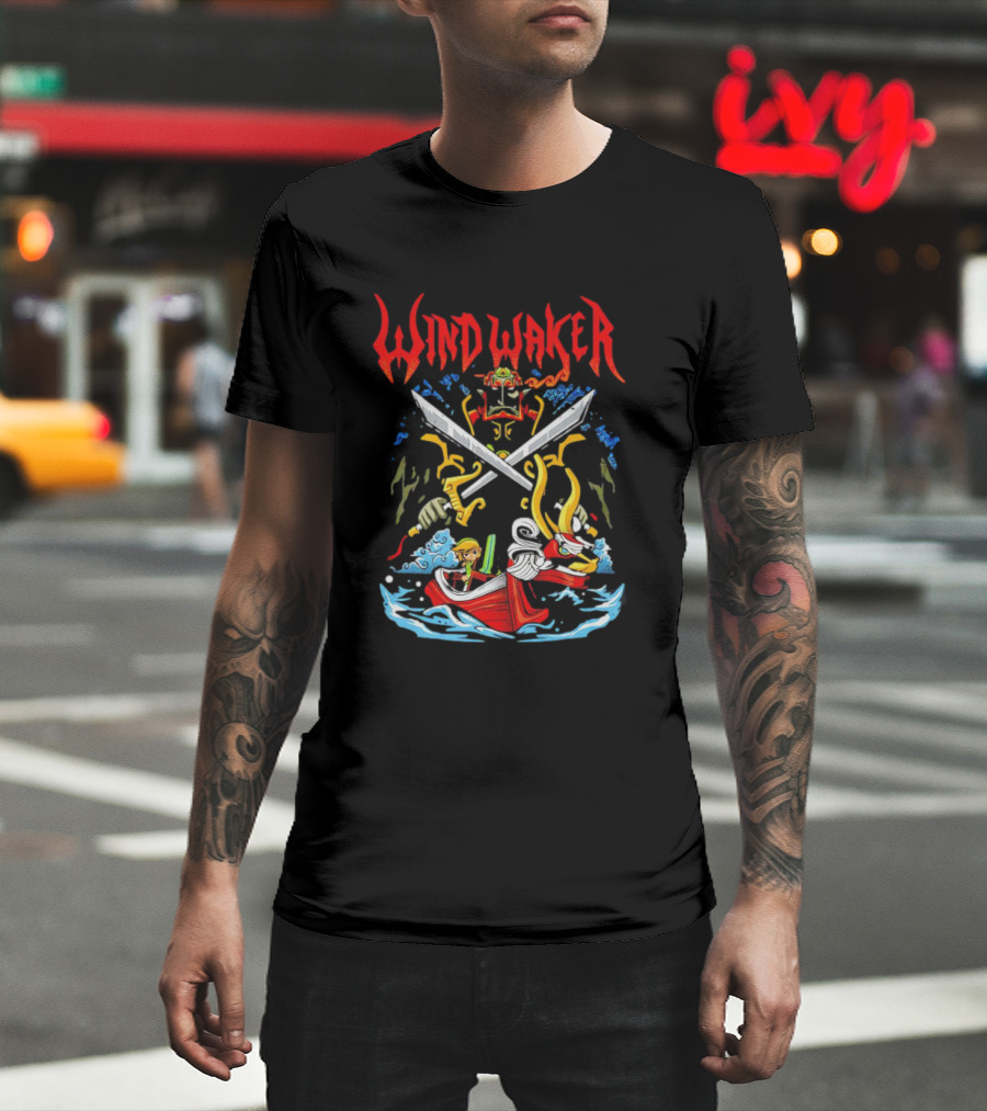 The Legend Of Zelda Wind Waker Link Ganondorf Boat Adventure T-Shirt