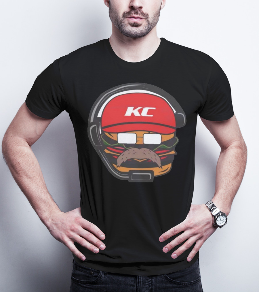 Andy Reid Hamburger KC Kansas City Chiefs T-Shirt