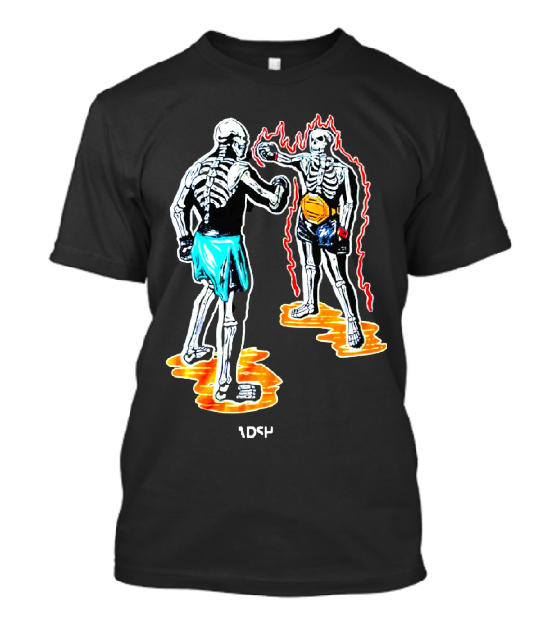 Skeletal Boxing Showdown 1DS4 Headshot Dead T-Shirt