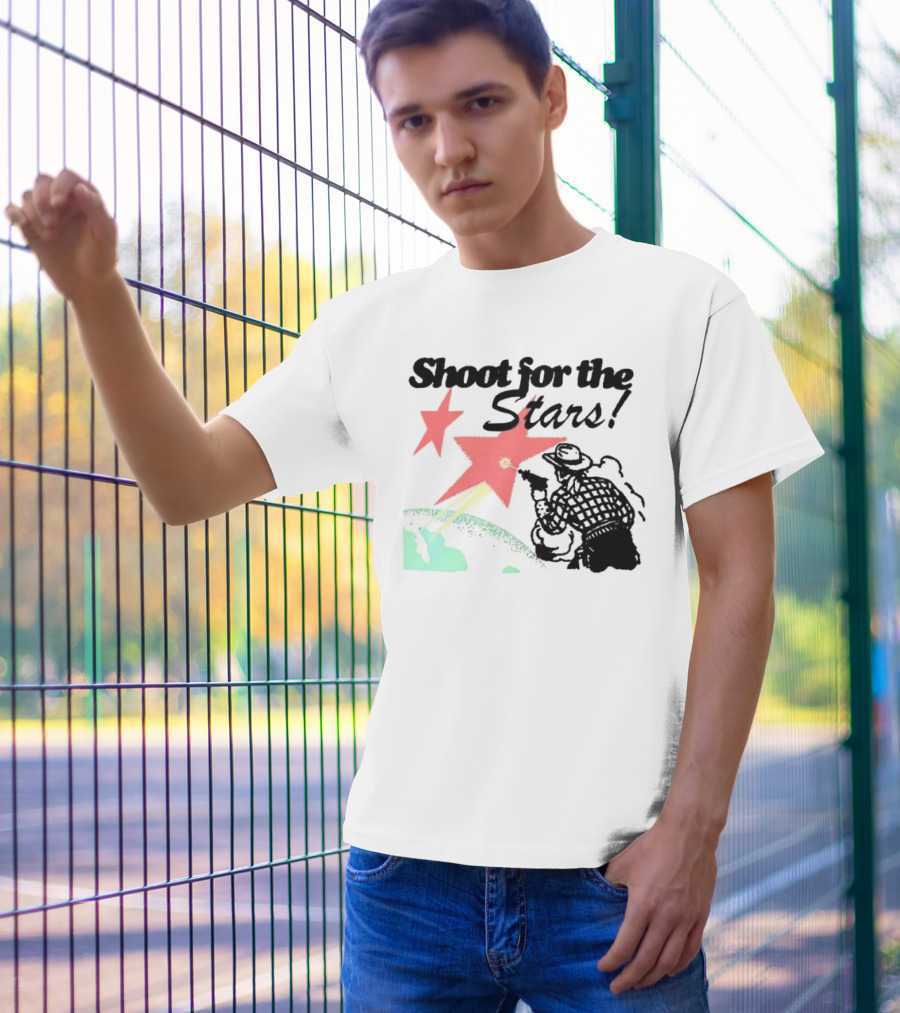 Shoot For The Stars Western Cowboy Cosmic Adventure T-Shirt