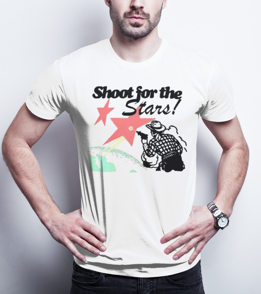 Shoot For The Stars Western Cowboy Cosmic Adventure T-Shirt