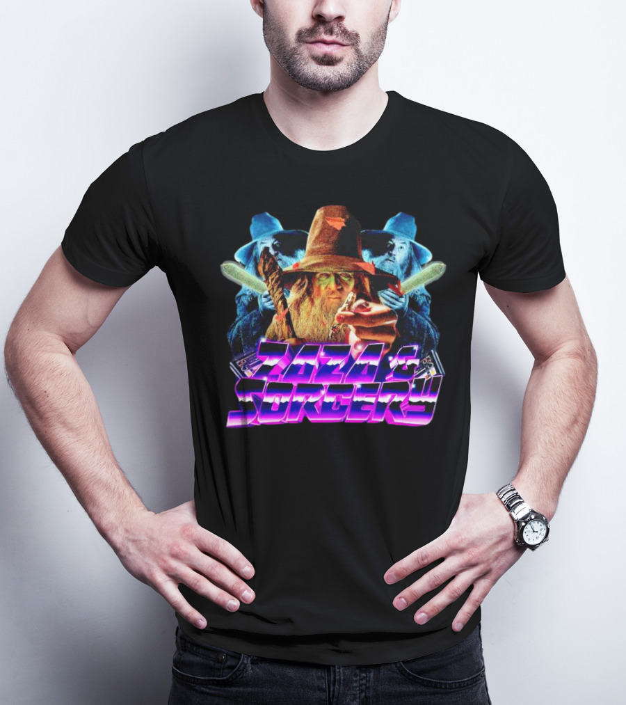 Zaza And Sorcery Retro Fantasy Wizards Trio T-Shirt