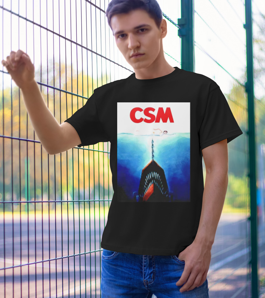 CSM Jaws Blu-Ray Parody Swim Danger T-Shirt