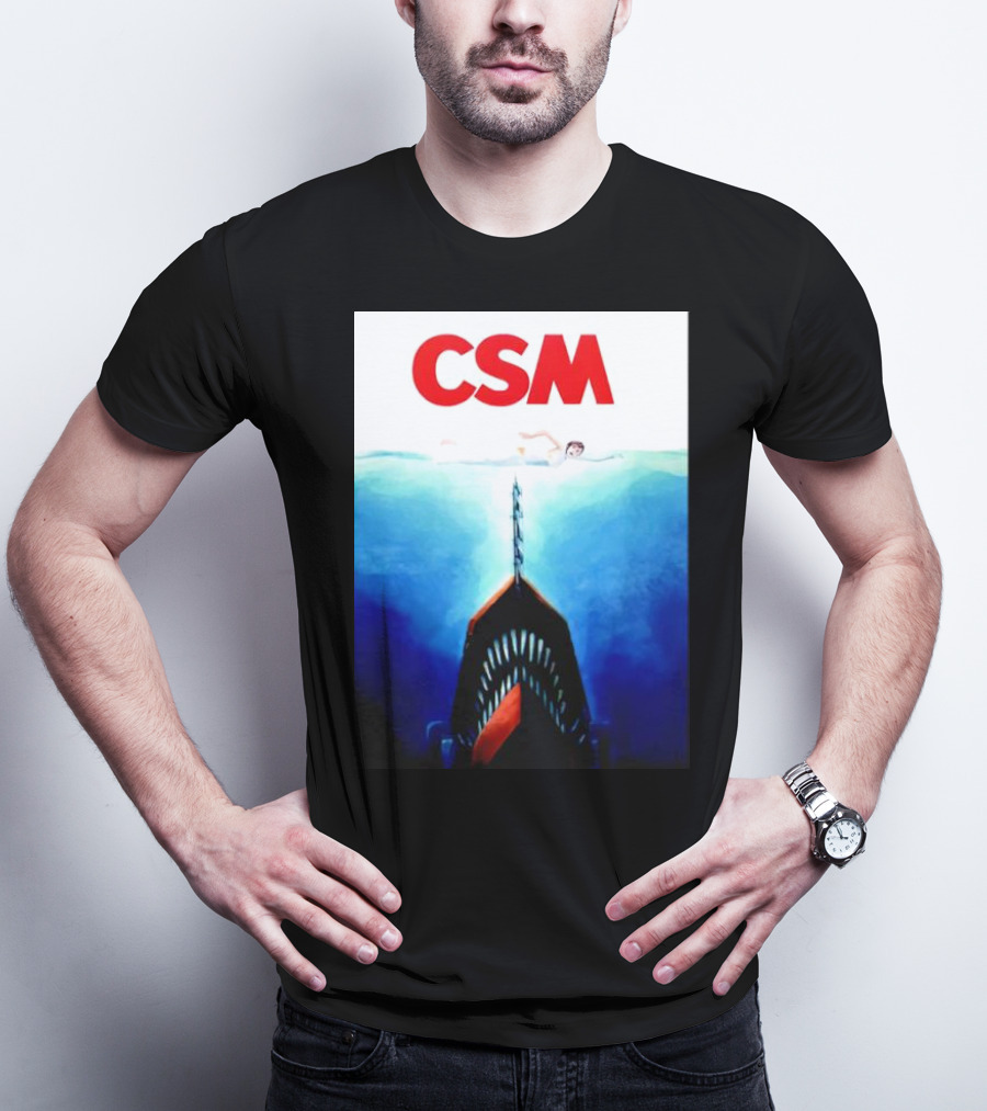 CSM Jaws Blu-Ray Parody Swim Danger T-Shirt