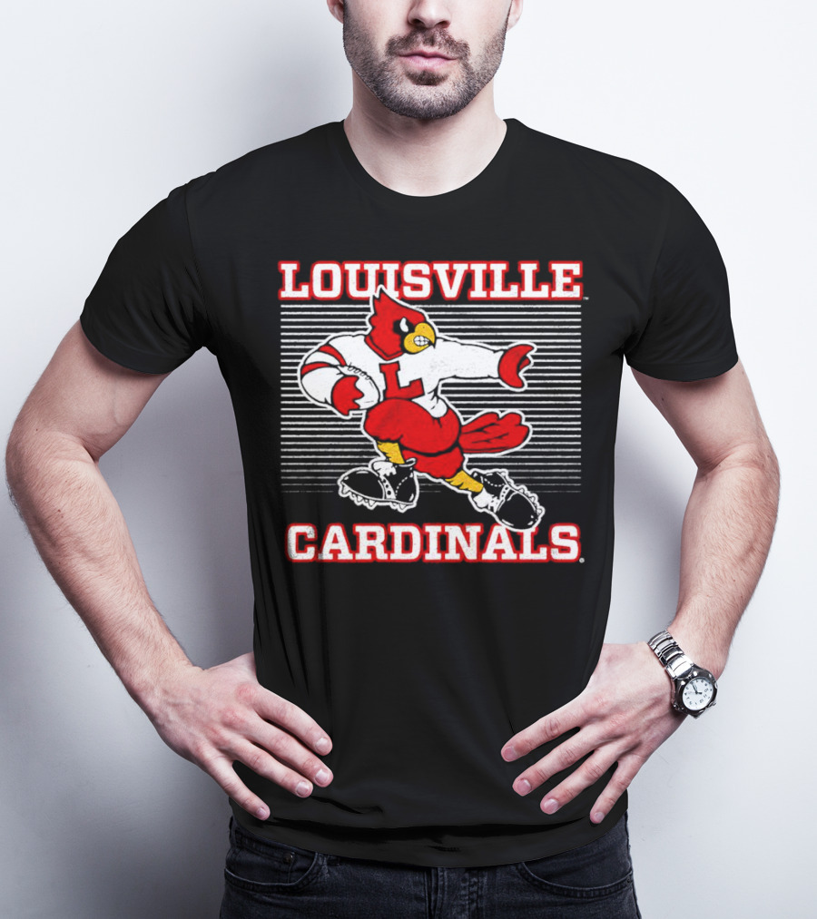 Louisville Cardinals Football Bird Heisman T-Shirt