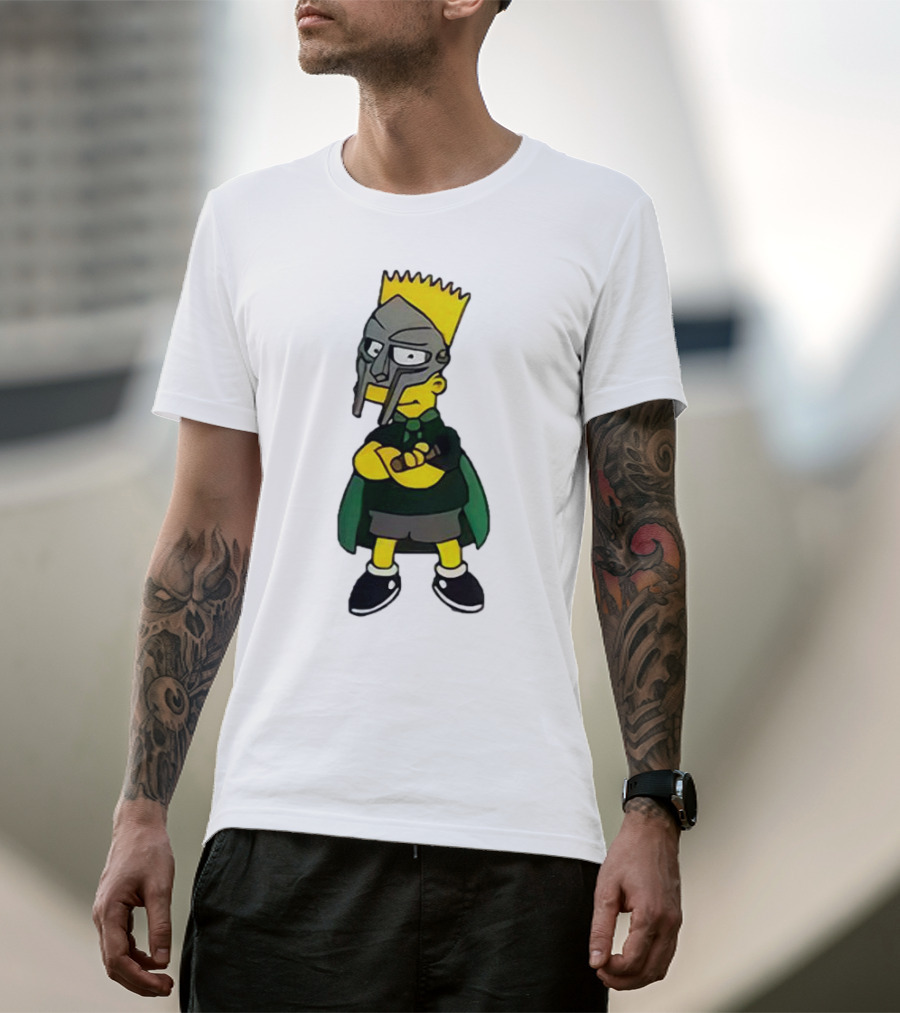 Mf Doom Bart Simpson Mask Crossover Collaboration T-Shirt
