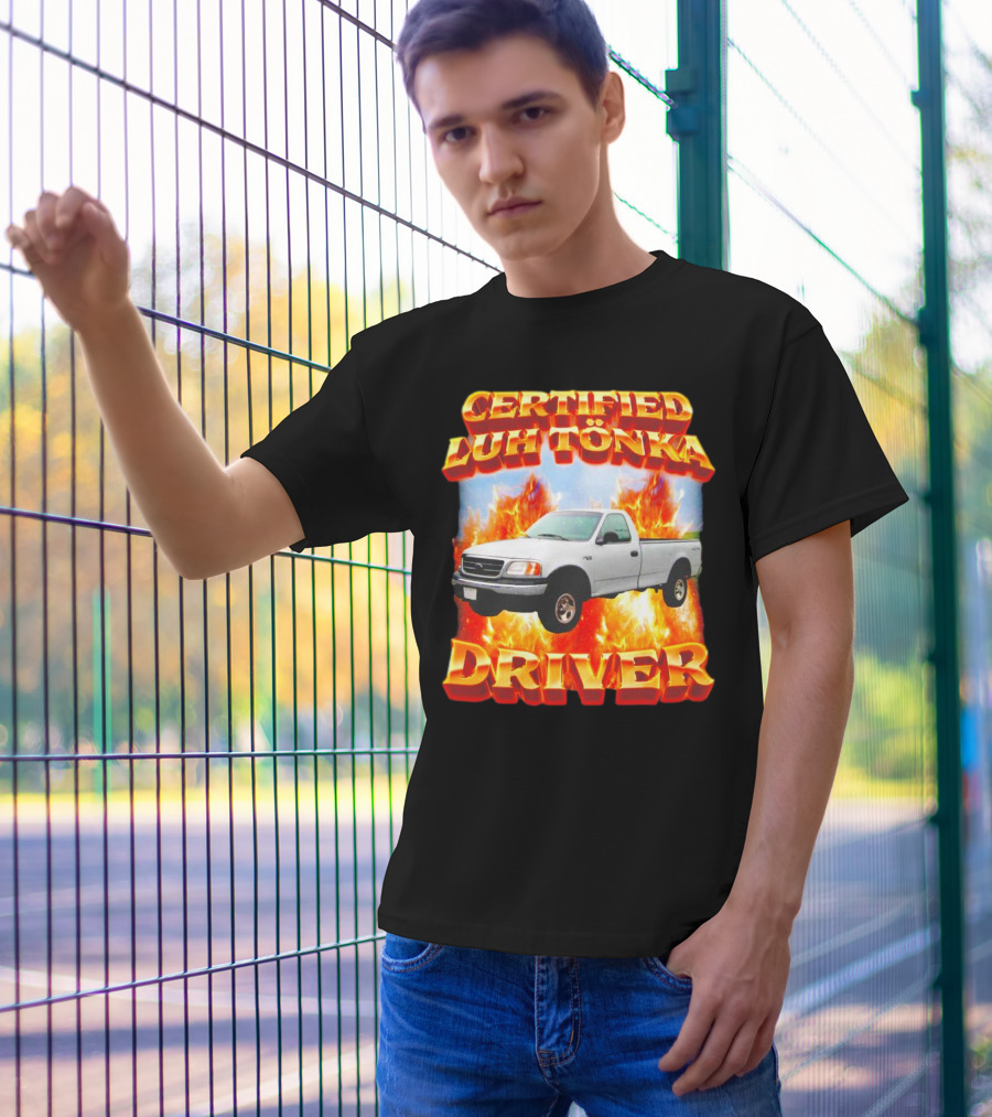 Certified Luh Tönka Driver Truck Flames T-Shirt