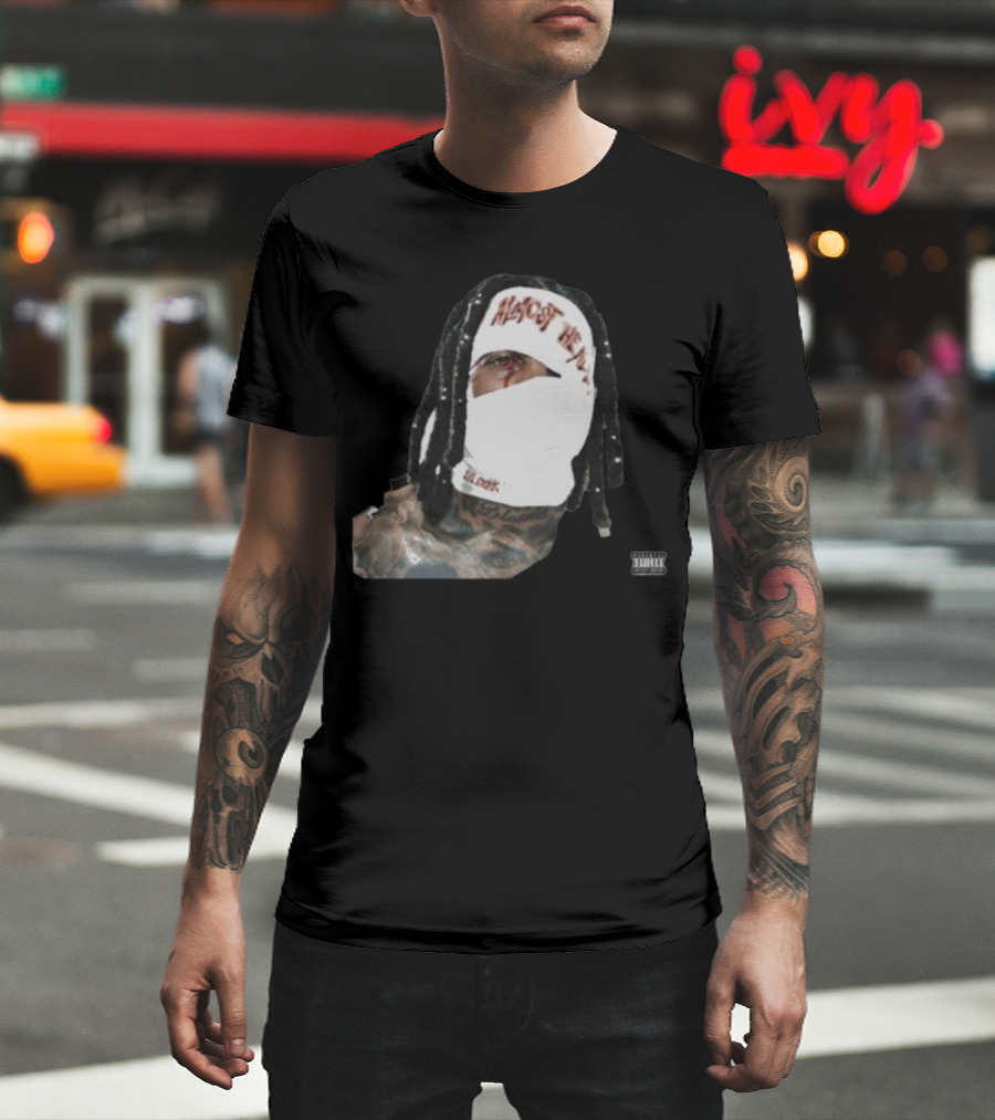 Almost Healed Lil Durk Explicit Content Masked Face T-Shirt