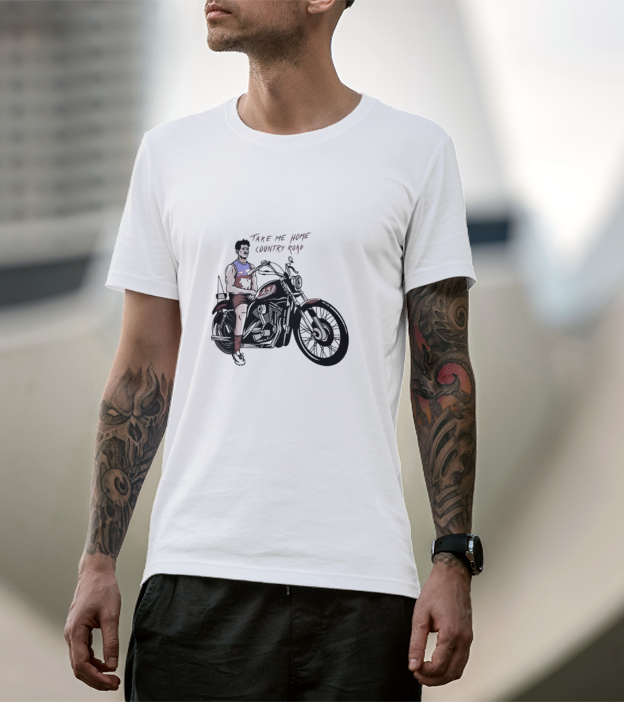 Take Me Home Country Road Motorcycle Rider T-Shirt