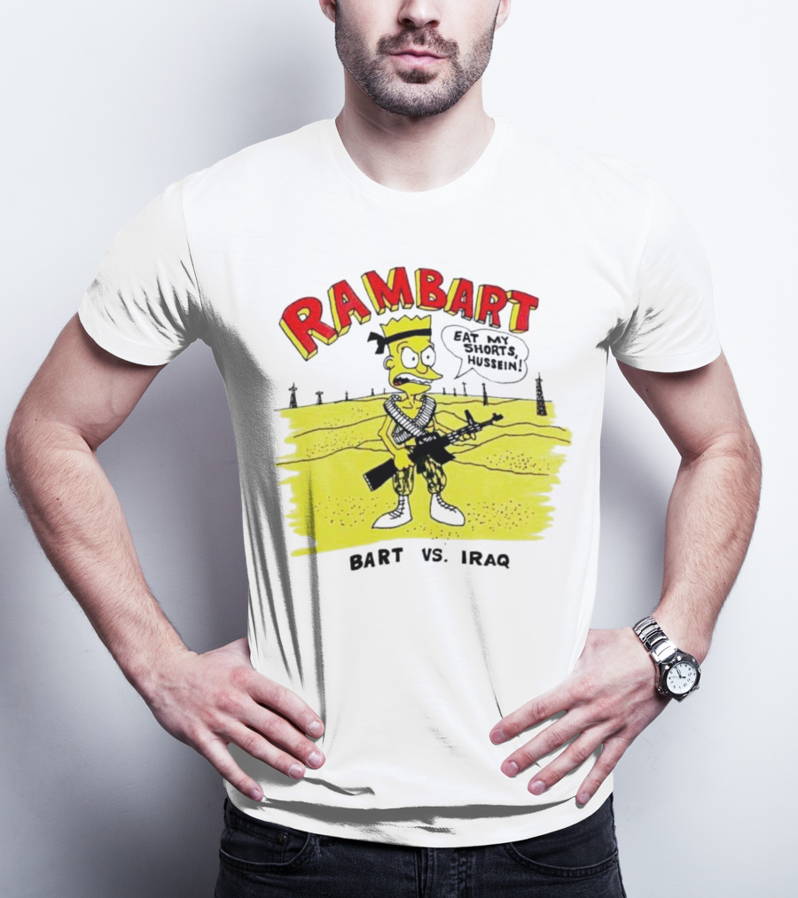 Ram Bart Eat My Shorts Hussein Bart Vs. Iraq T-Shirt