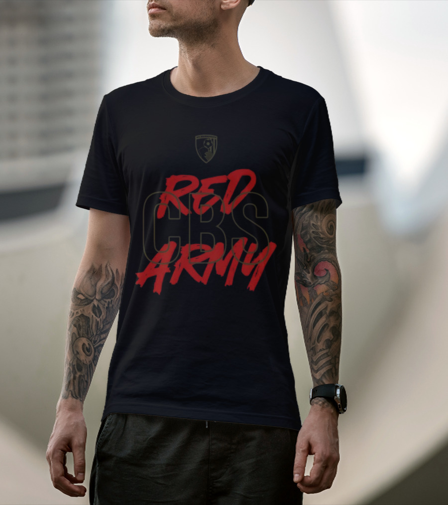 CBS Red Army Football Club Badge T-Shirt