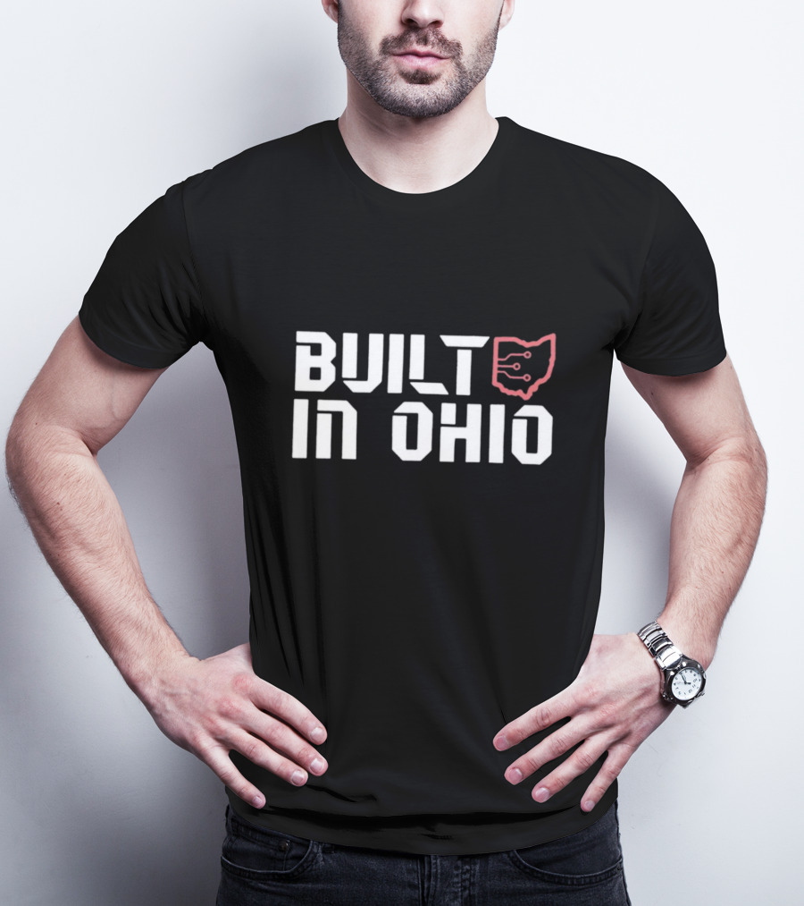 Built In Ohio Tech Circuit T-Shirt
