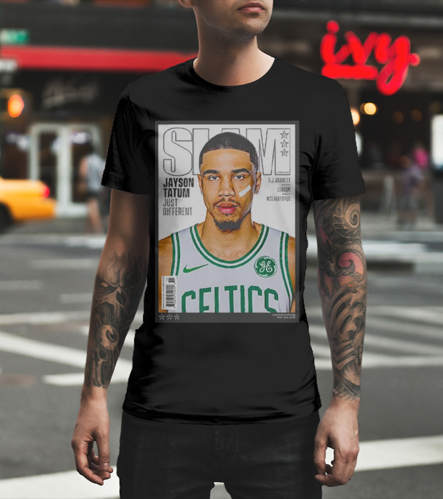 Slam Jayson Tatum Just Different Celtics Cover NBA Basketball Star T-Shirt