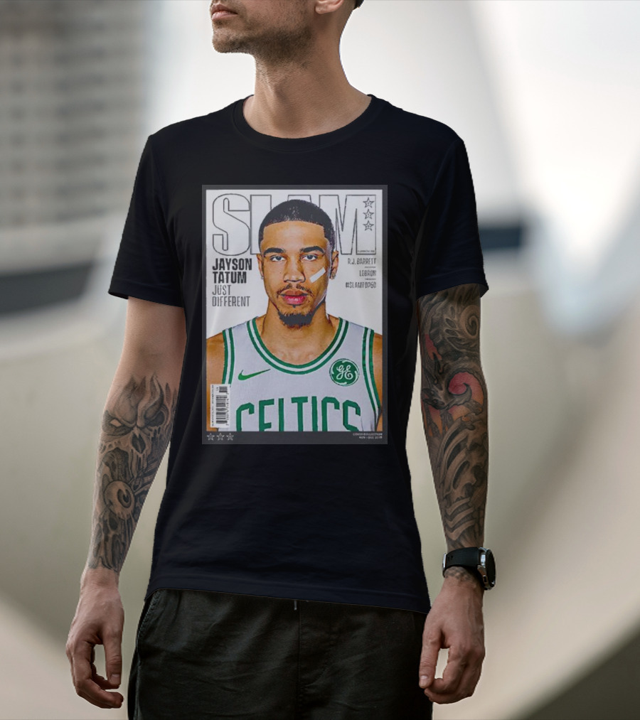 Slam Jayson Tatum Just Different Celtics Cover NBA Basketball Star T-Shirt