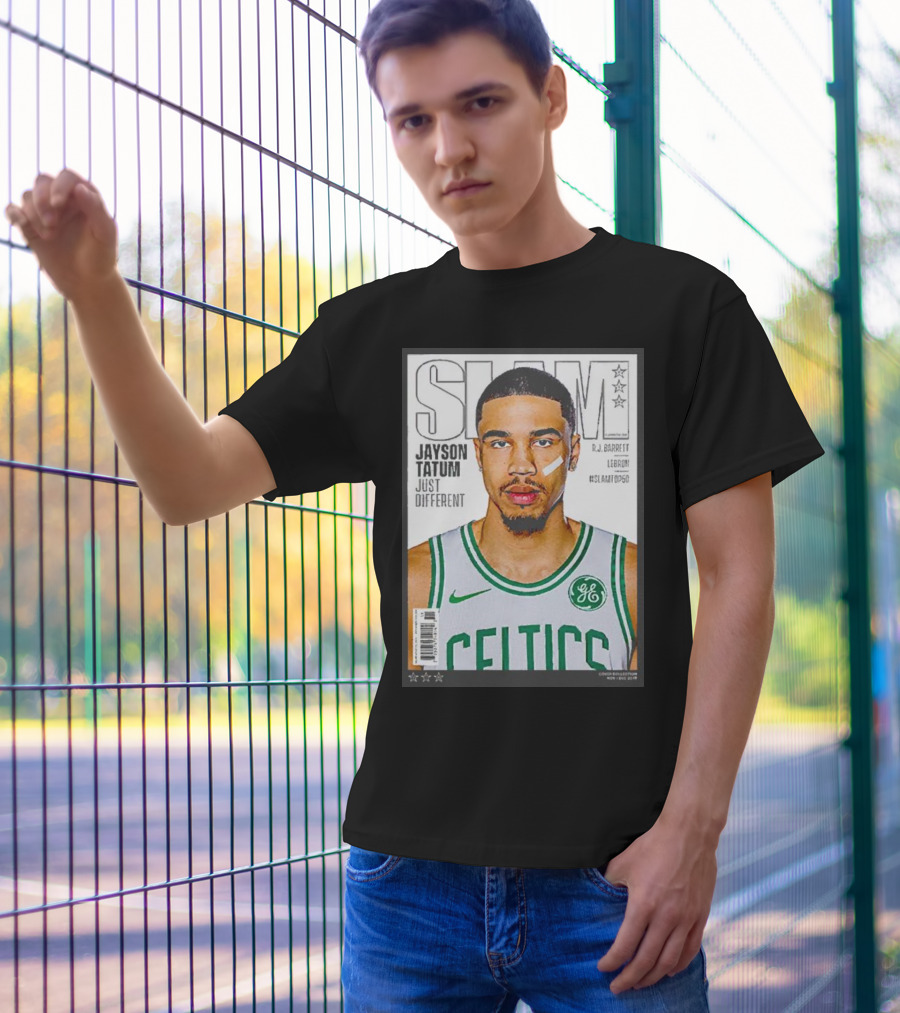 Slam Jayson Tatum Just Different Celtics Cover NBA Basketball Star T-Shirt