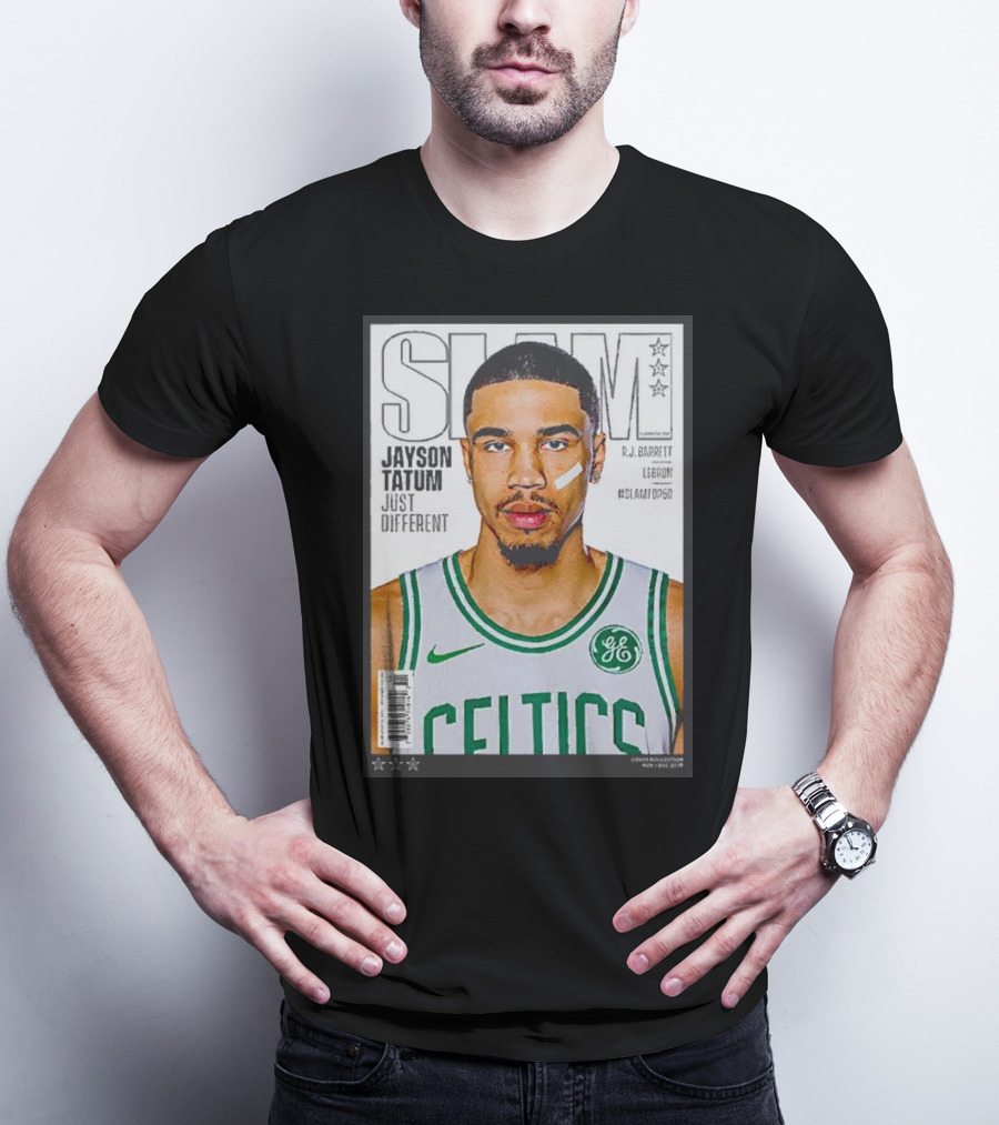 Slam Jayson Tatum Just Different Celtics Cover NBA Basketball Star T-Shirt