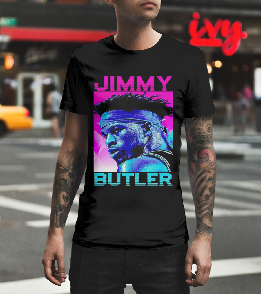 Jimmy Butler Retro Neon T-Shirt