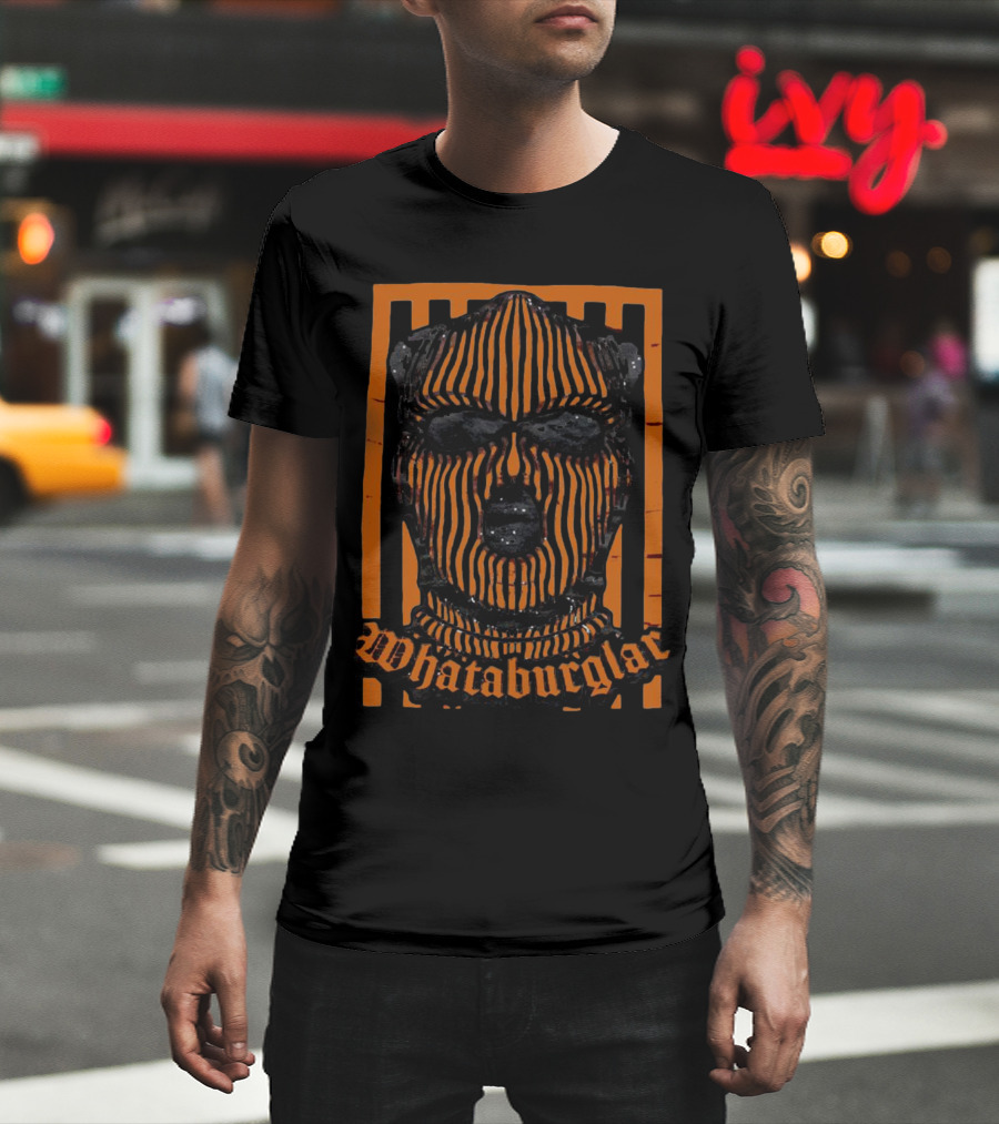 Whataburglar Striped Masked Figure T-Shirt