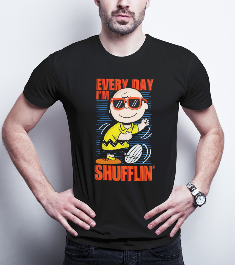 Charlie Brown Every Day I’m Shufflin’ Sunglasses Dance T-Shirt