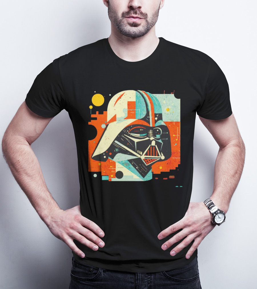 Darth Vader Dark Helmet Pop Art Retro T-Shirt