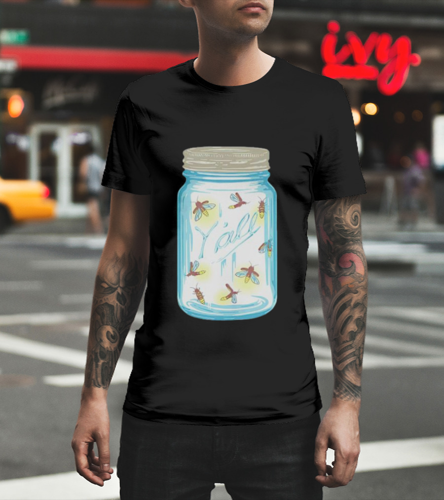 Y’all Kyforky Fireflies In Mason Jar T-Shirt