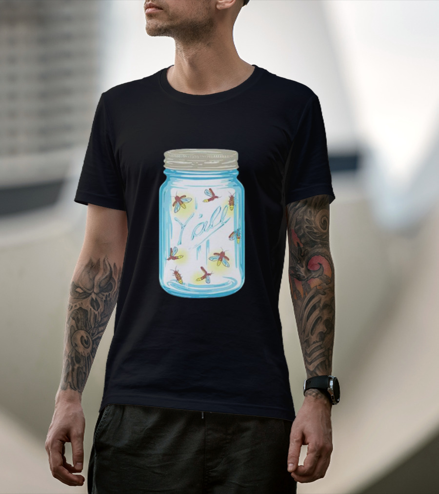 Y’all Kyforky Fireflies In Mason Jar T-Shirt