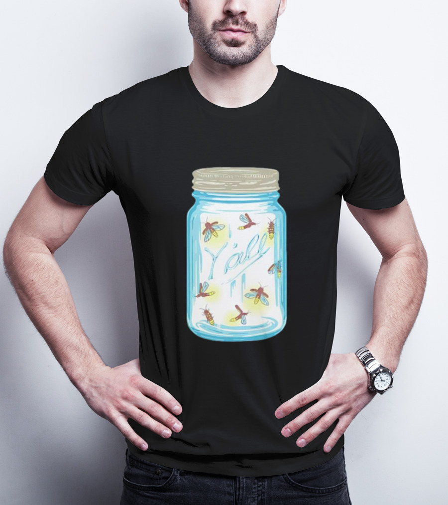 Y’all Kyforky Fireflies In Mason Jar T-Shirt