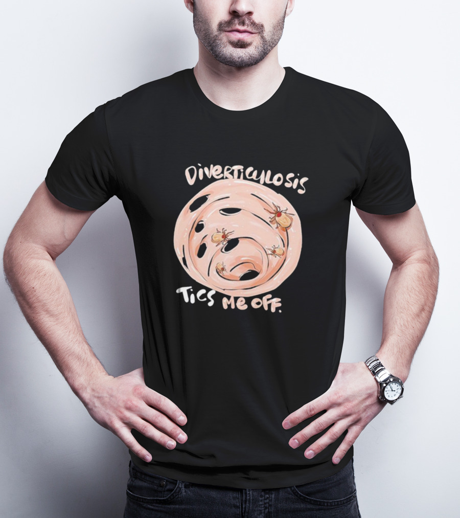 Diverticulosis Ticks Me Off Spiral With Insects T-Shirt