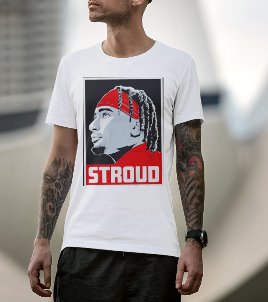 C.J. Stroud Ohio State Buckeyes Portrait Stroud T-Shirt