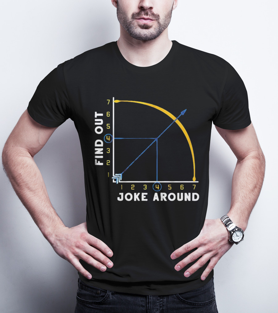 Denver Nuggets Joke Around Find Out Graph Chart T-Shirt