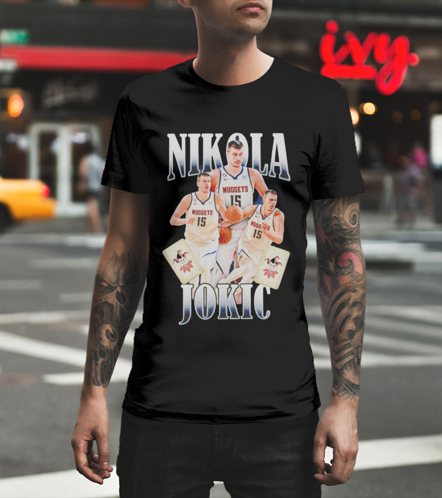 Nikola Jokic Nuggets NBA Joker Playing Cards T-Shirt