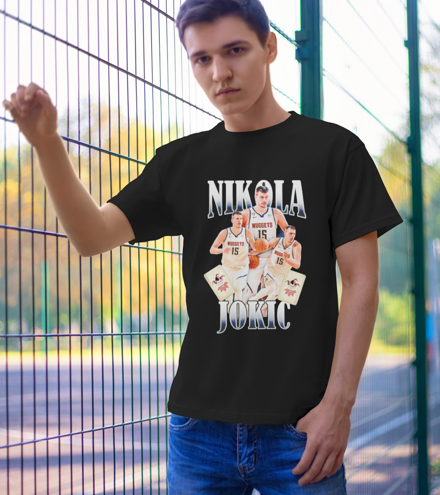 Nikola Jokic Nuggets NBA Joker Playing Cards T-Shirt