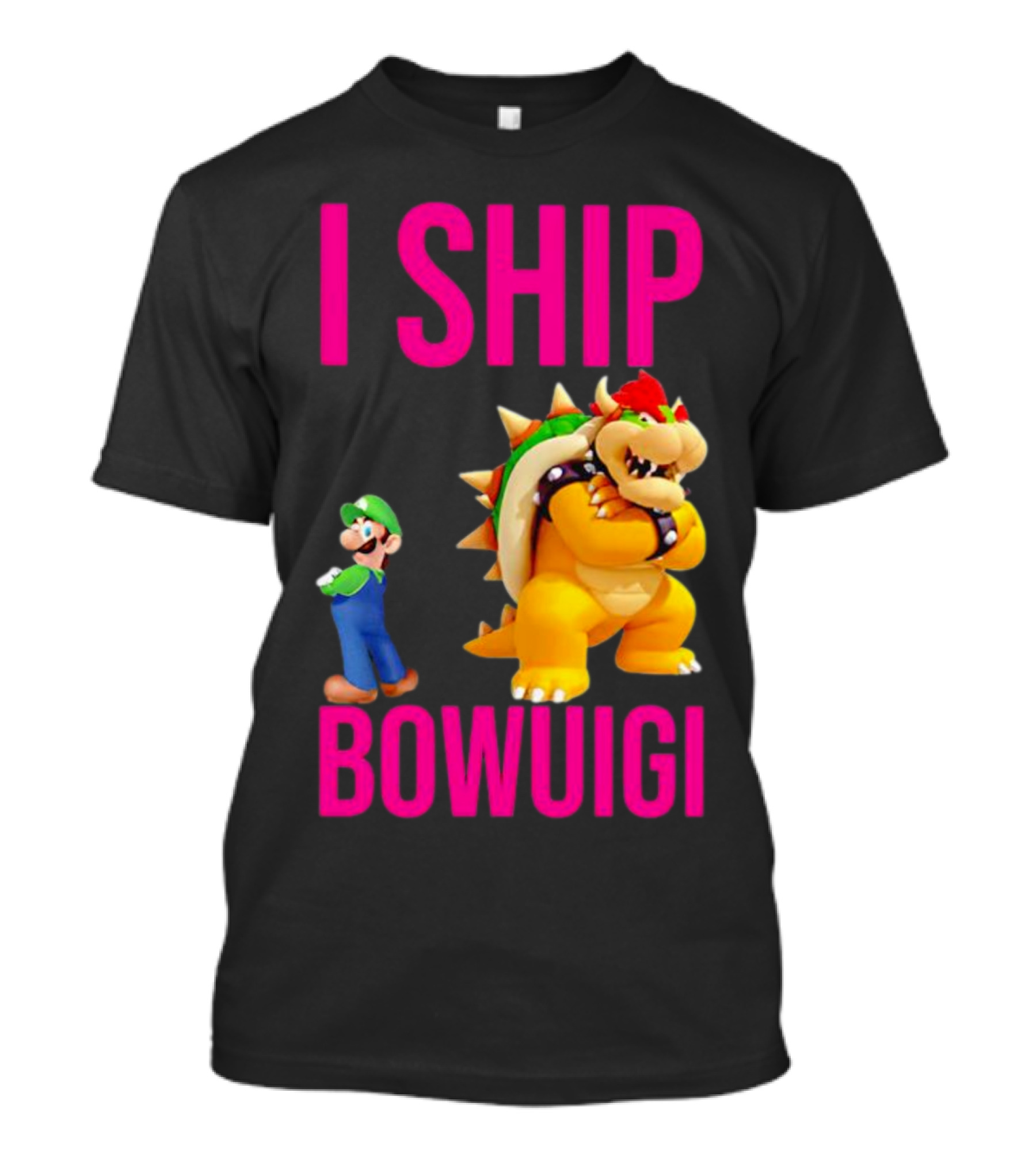 I Ship Bowuigi Super Mario Luigi Bowser T-Shirt