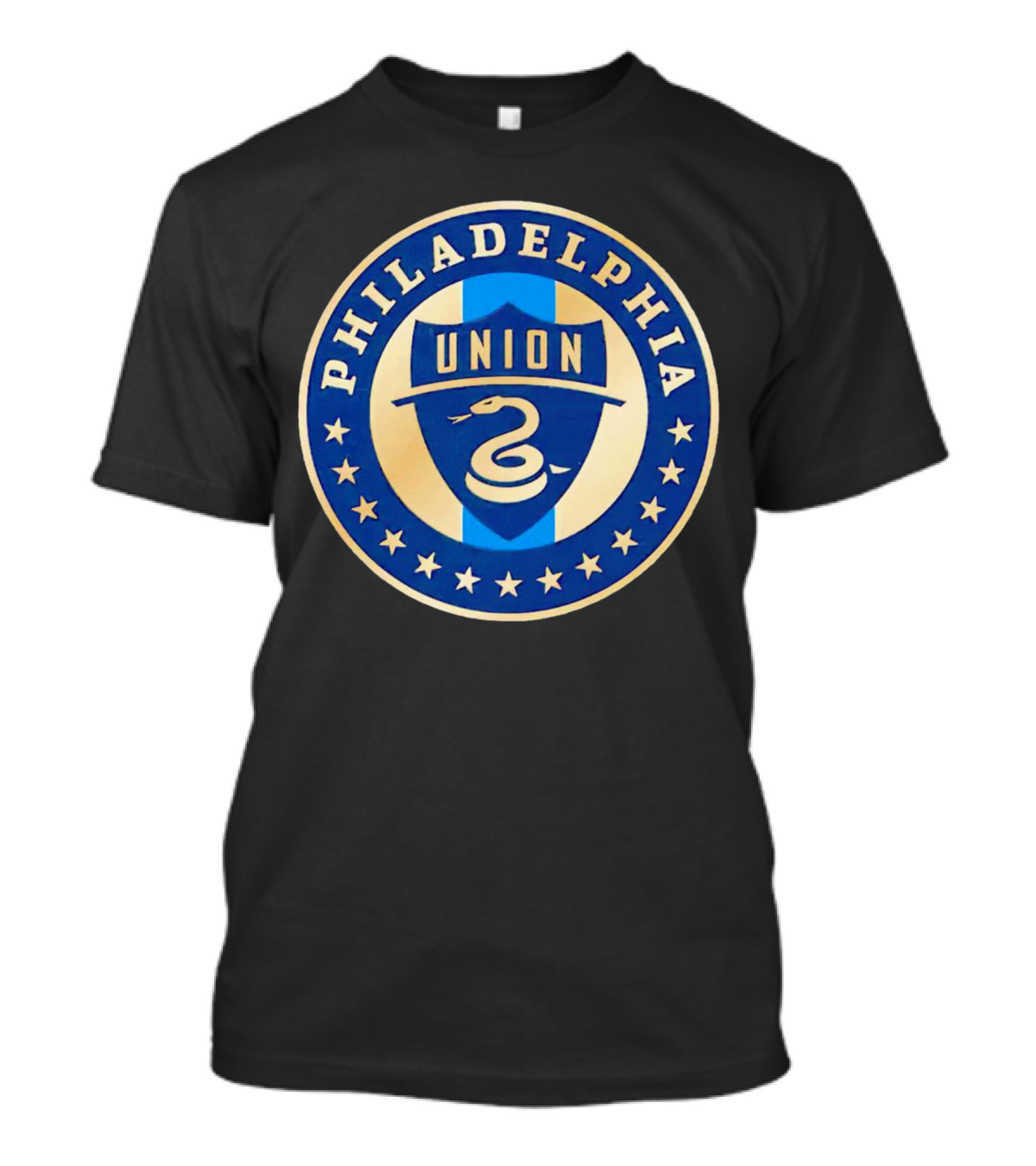 Philadelphia Union Soccer Team Emblem With Stars And Coiled Snake T-Shirt