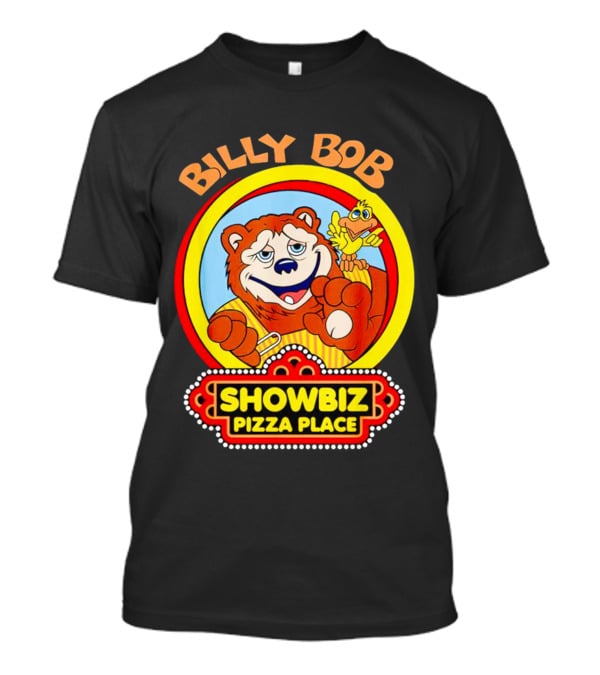 Billy Bob Showbiz Pizza Place Animated Bear And Bird T-Shirt