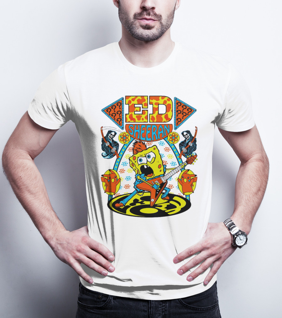 Ed Sheeran Spongebob Rock Band Fusion T-Shirt