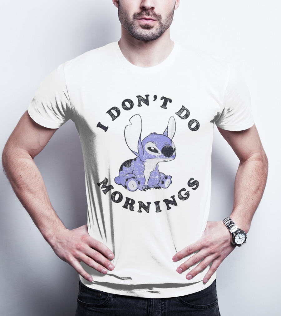 Stitch I Don’t Do Mornings T-Shirt