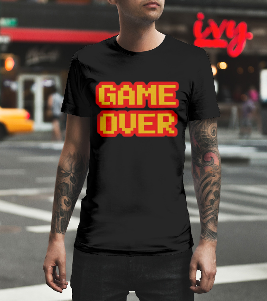 Keith Gill Game Over Retro Pixelated T-Shirt