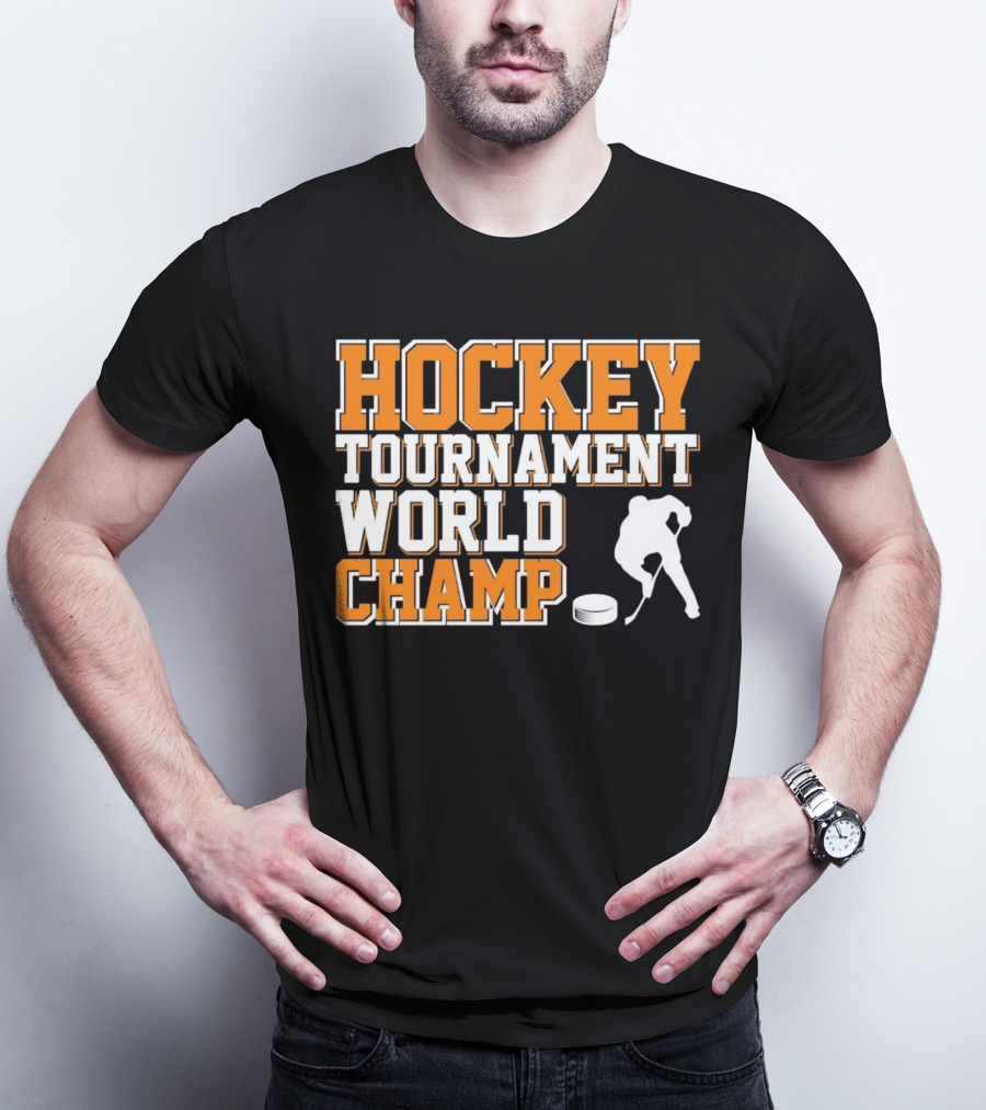 Hockey Tournament World Champ Sunset T-Shirt