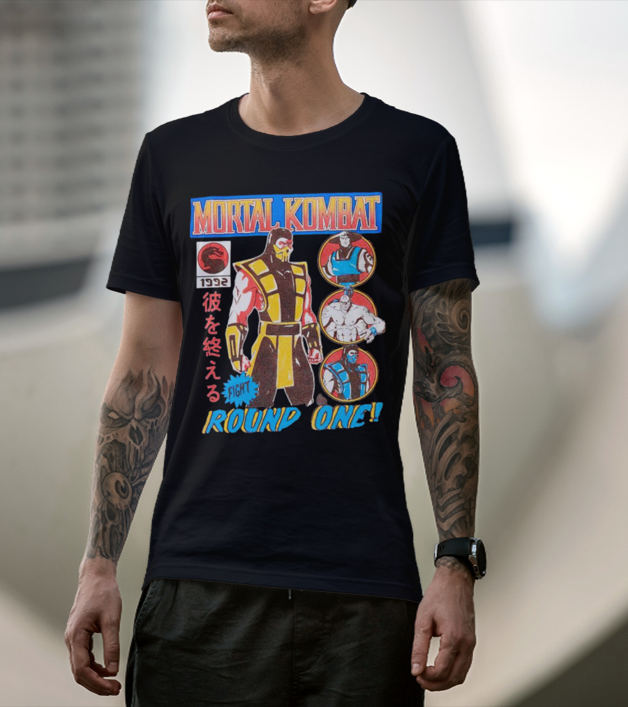 Mortal Kombat 1992 Fight Round One T-Shirt