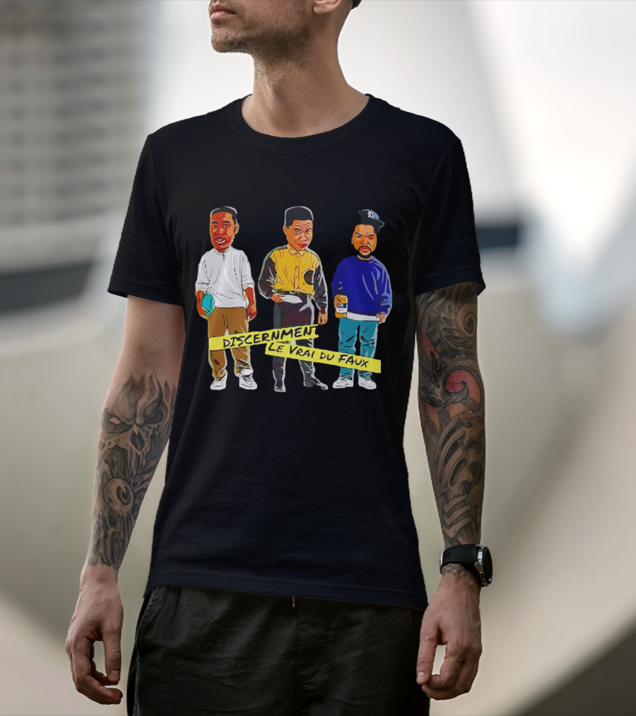 Discernment Le Vrai Du Faux Trio Iconic Figures T-Shirt