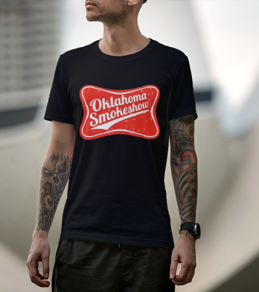 Oklahoma Smokeshow Retro Style Red T-Shirt