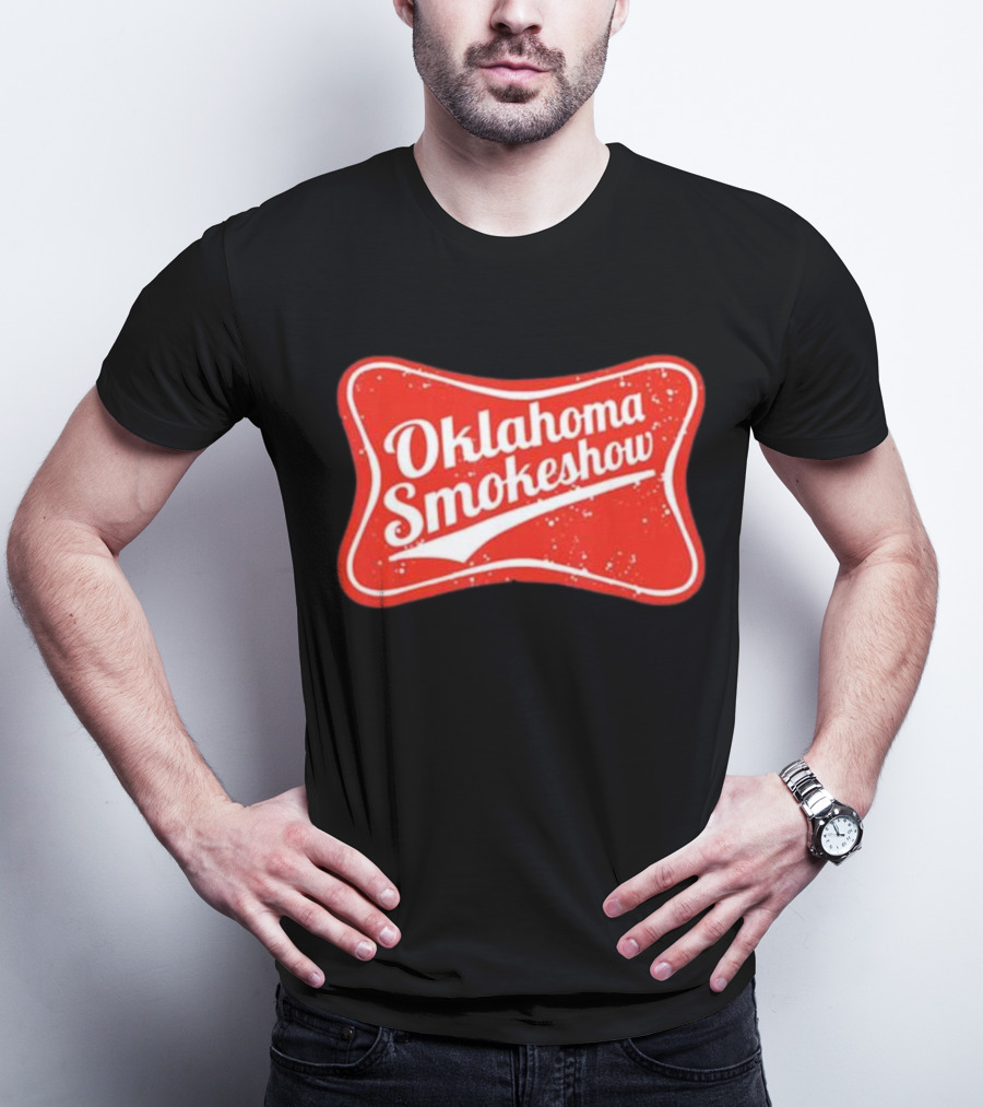Oklahoma Smokeshow Retro Style Red T-Shirt