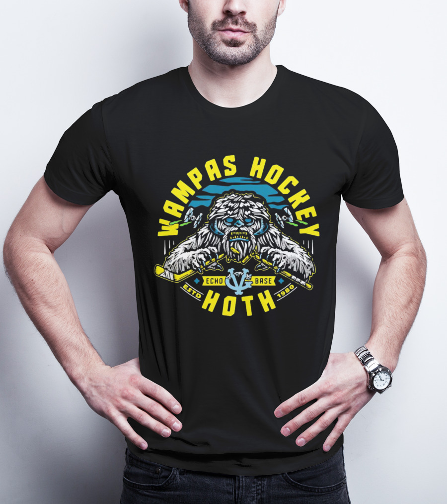 Wampas Hockey Hoth Echo Base Estd 1980 T-Shirt