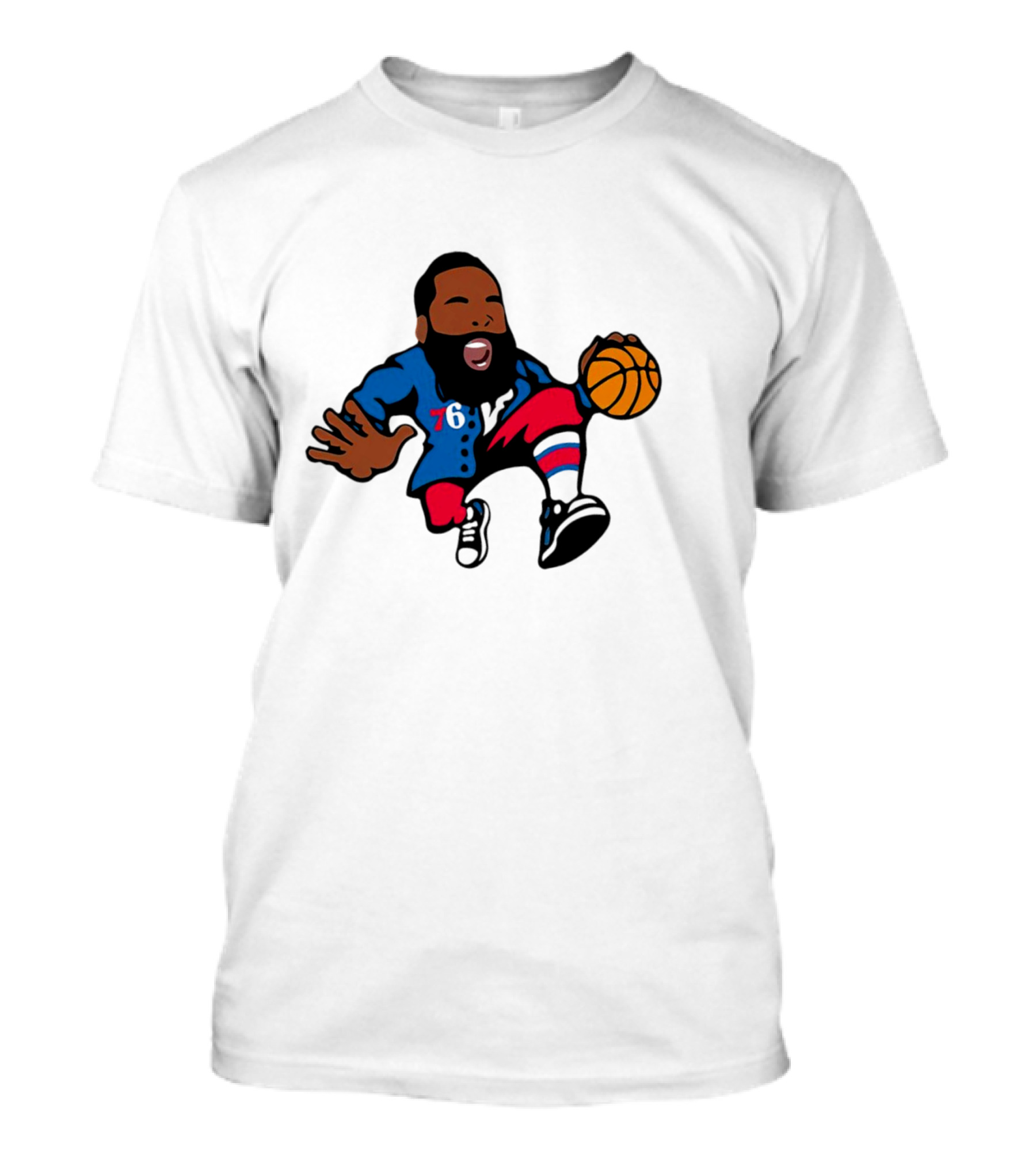 James Harden Cartoon 76 Basketball Philadelphia T-Shirt