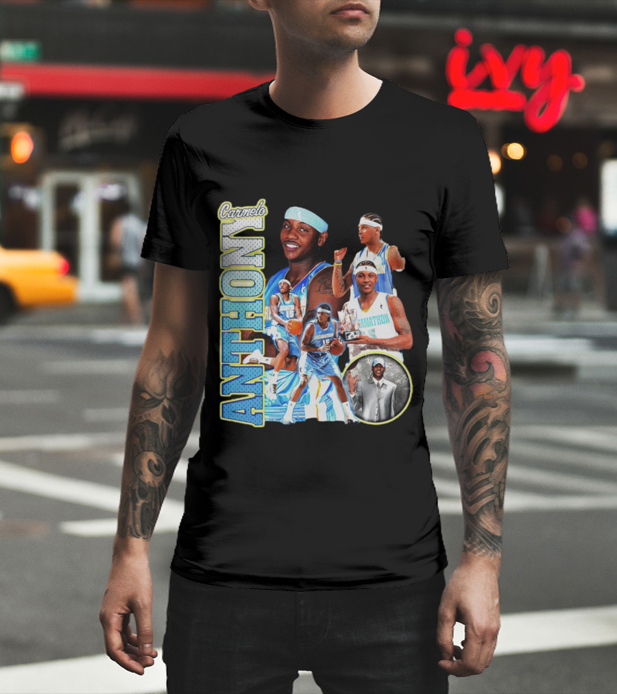 Carmelo Anthony Denver Basketball Legend T-Shirt